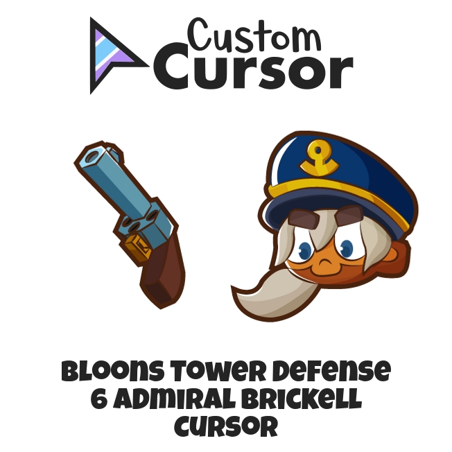 Bloons Tower Defense 6 Admiral Brickell Cursor Custom Cursor