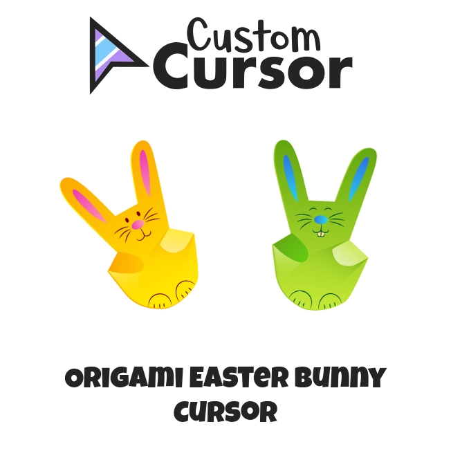 Origami Easter Bunny cursor – Custom Cursor