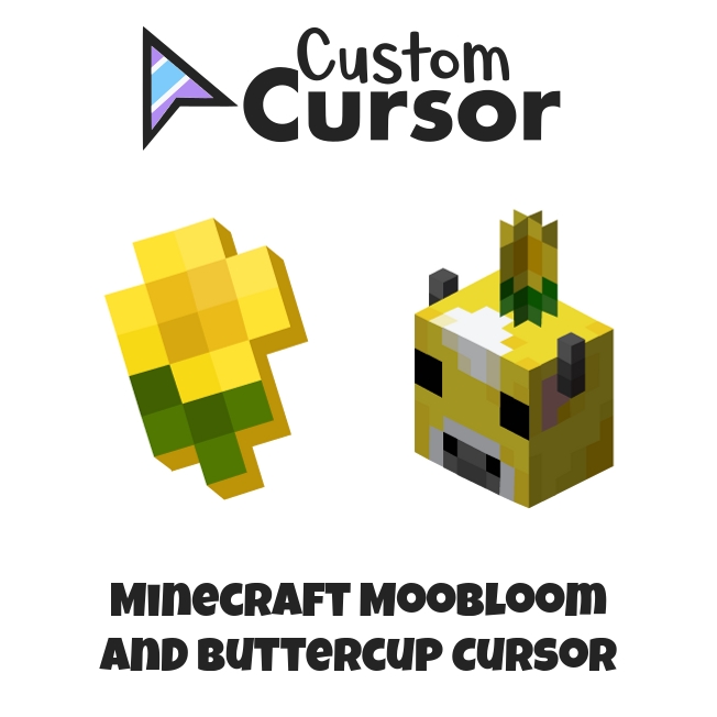 Minecraft Moobloom and Buttercup cursor – Custom Cursor