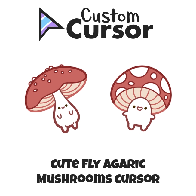 Cute Fly Agaric Mushrooms cursor – Custom Cursor