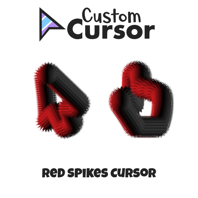 Red Spikes cursor – Custom Cursor