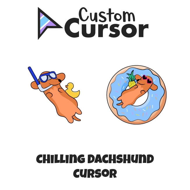 Chilling Dachshund cursor – Custom Cursor