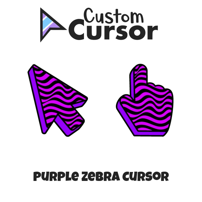 Purple Zebra cursor – Custom Cursor