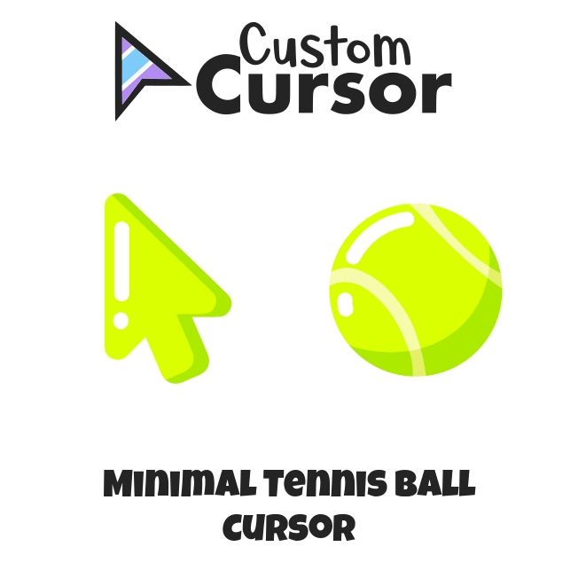 Minimal Tennis Ball cursor – Custom Cursor