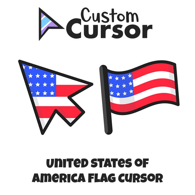 United States of America Flag cursor – Custom Cursor