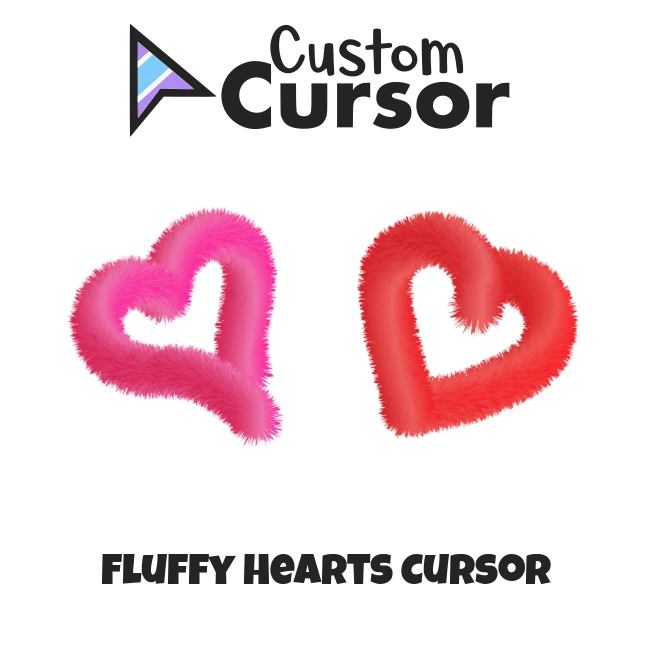 Fluffy Hearts cursor – Custom Cursor