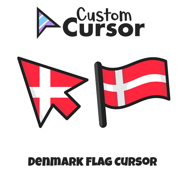 Denmark Flag cursor – Custom Cursor