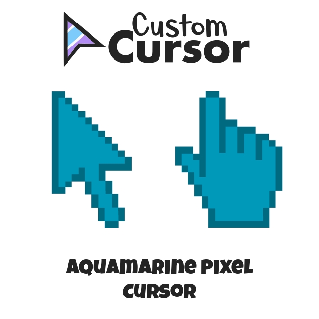 Aquamarine Pixel cursor – Custom Cursor