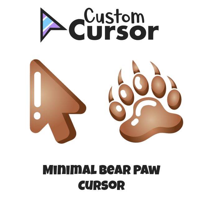 Minimal Bear Paw cursor – Custom Cursor