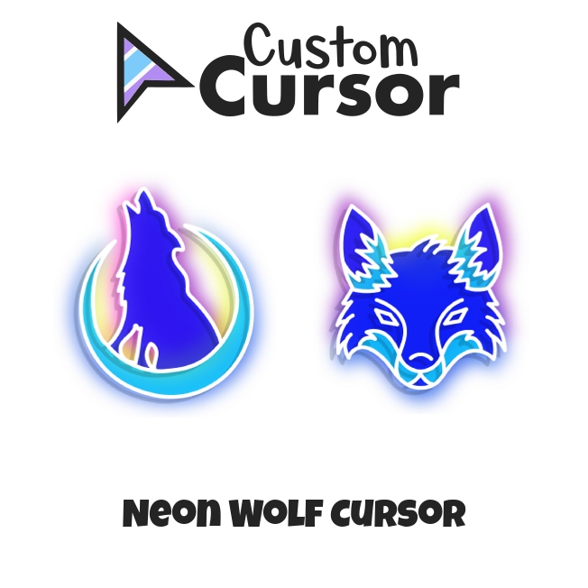 Neon Wolf cursor – Custom Cursor