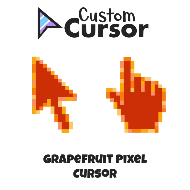 Grapefruit Pixel cursor – Custom Cursor