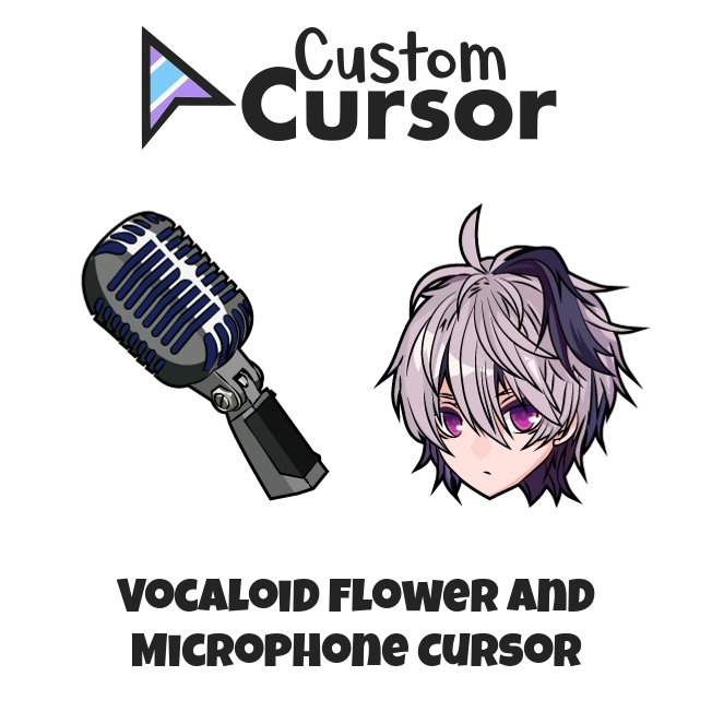 Vocaloid Flower and Microphone cursor – Custom Cursor