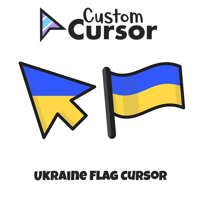 Ukraine Flag cursor – Custom Cursor