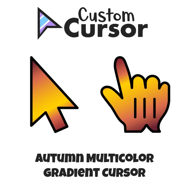 Autumn Multicolor Gradient cursor – Custom Cursor