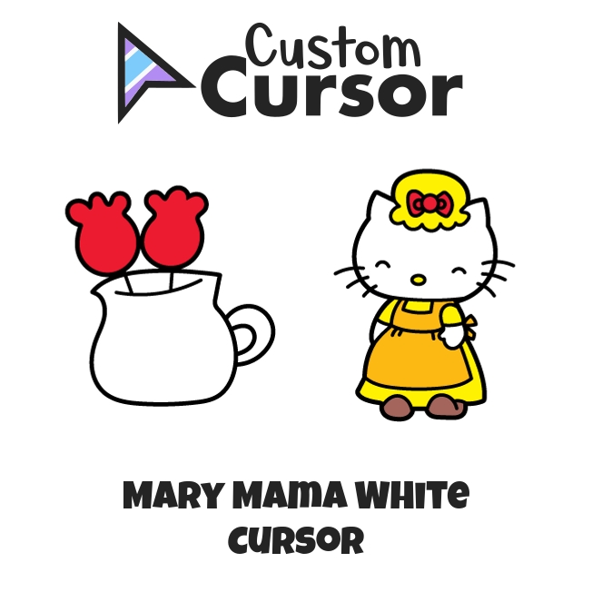 Mary Mama White cursor – Custom Cursor