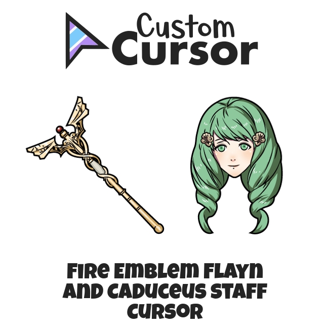 Fire Emblem Flayn and Caduceus Staff cursor – Custom Cursor