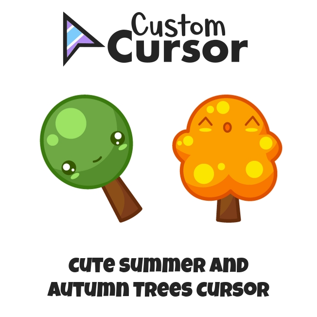 Cute Summer and Autumn Trees cursor – Custom Cursor