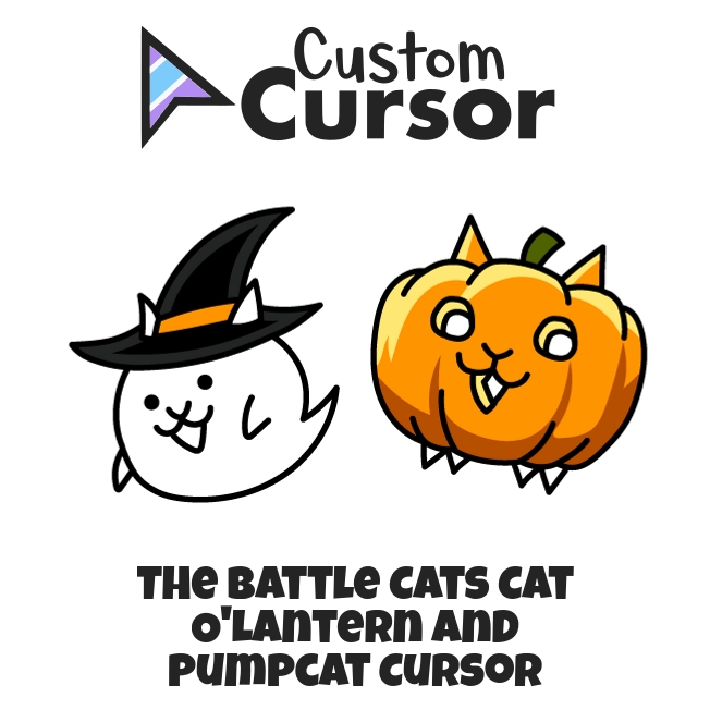The Battle Cats Cat O'Lantern and Pumpcat cursor – Custom Cursor