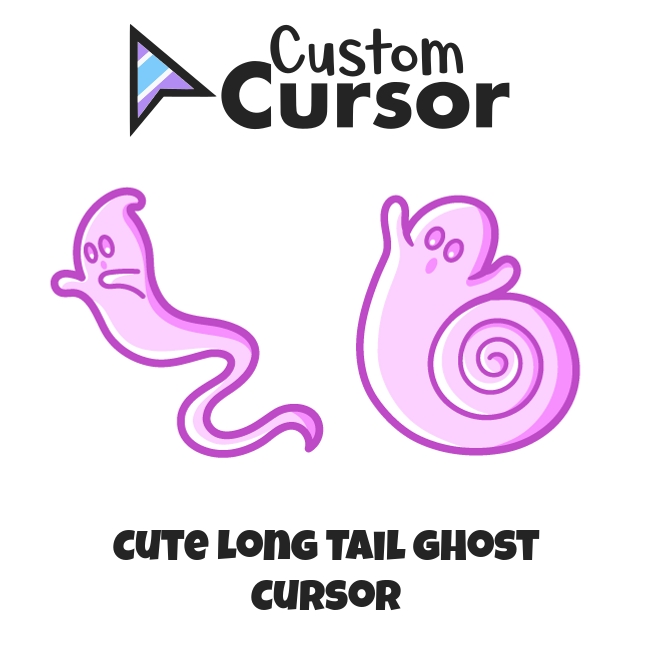 Cute Long Tail Ghost cursor – Custom Cursor