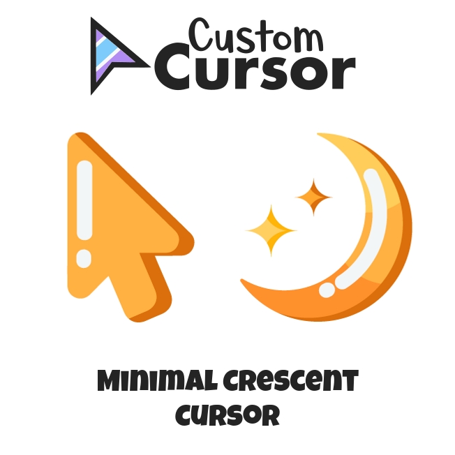 Minimal Crescent cursor – Custom Cursor