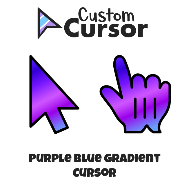 Purple Blue Gradient cursor – Custom Cursor