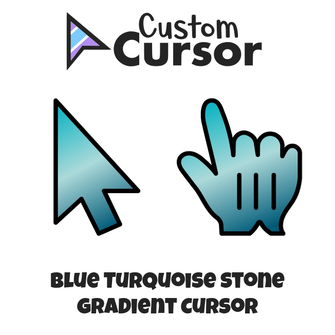 Blue Turquoise Stone Gradient cursor – Custom Cursor