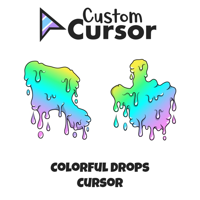 Colorful Drops cursor – Custom Cursor