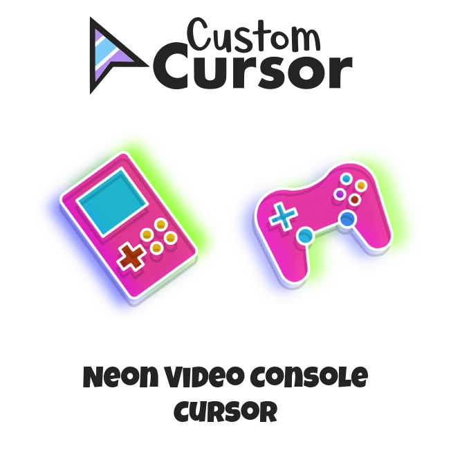 Neon Video Console cursor – Custom Cursor