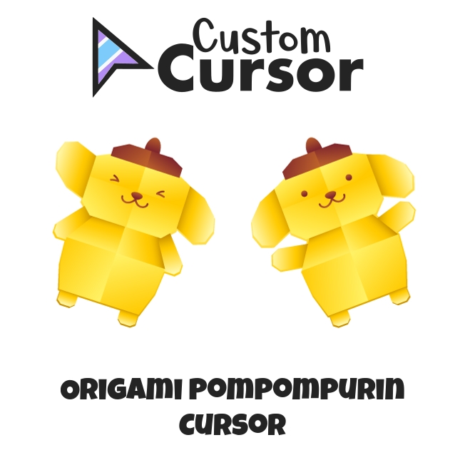 Origami Pompompurin cursor – Custom Cursor