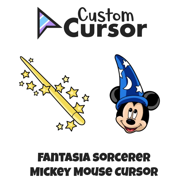 Fantasia Sorcerer Mickey Mouse cursor – Custom Cursor