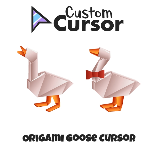 Origami Goose cursor – Custom Cursor