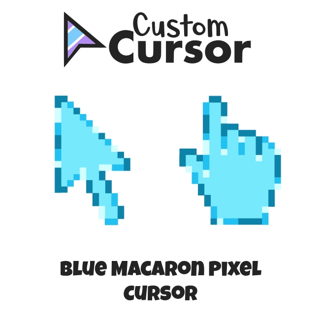 Blue Macaron Pixel cursor – Custom Cursor