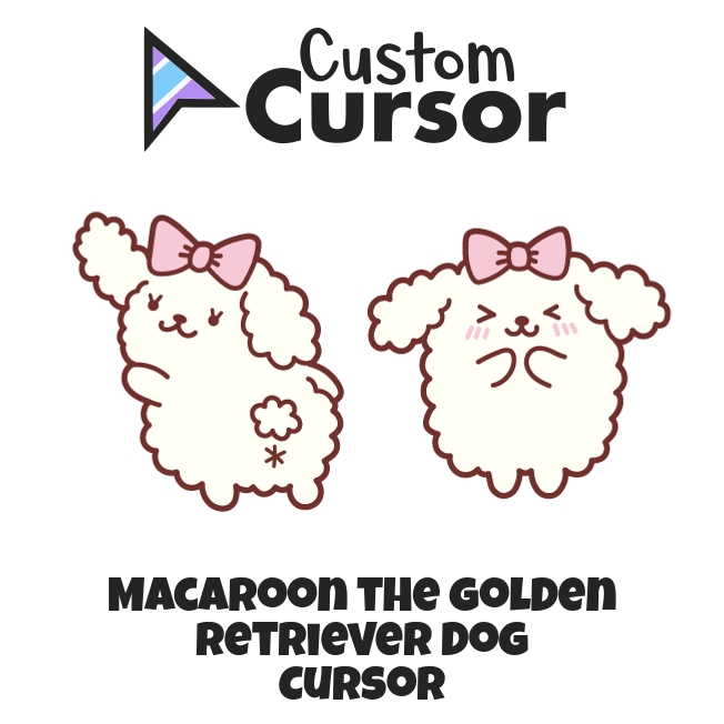 Macaroon the Golden Retriever Dog cursor – Custom Cursor