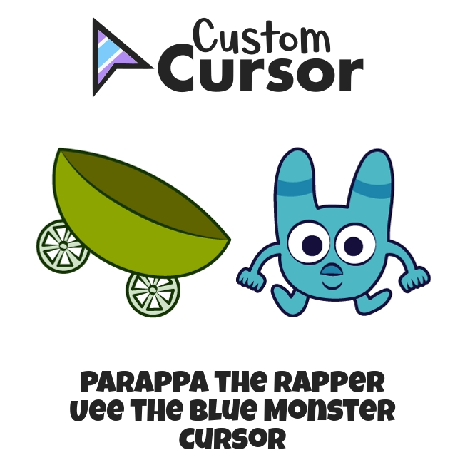 PaRappa the Rapper Uee the Blue Monster cursor – Custom Cursor