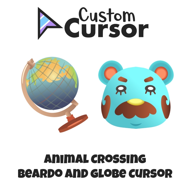 Animal Crossing Beardo and Globe cursor – Custom Cursor