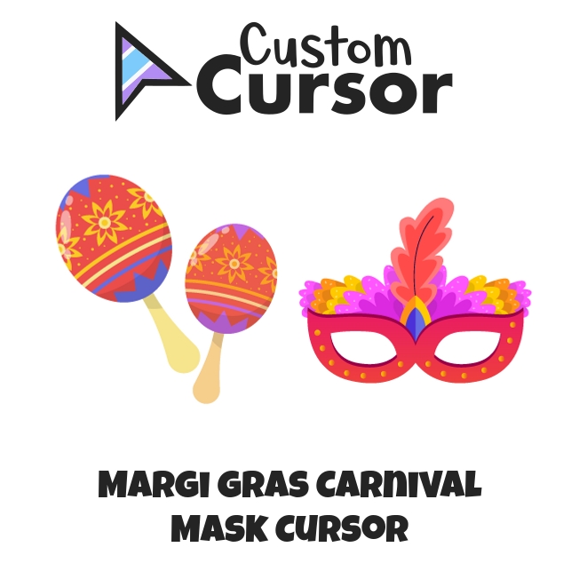 Margi Gras Carnival Mask Curseur – Custom Cursor
