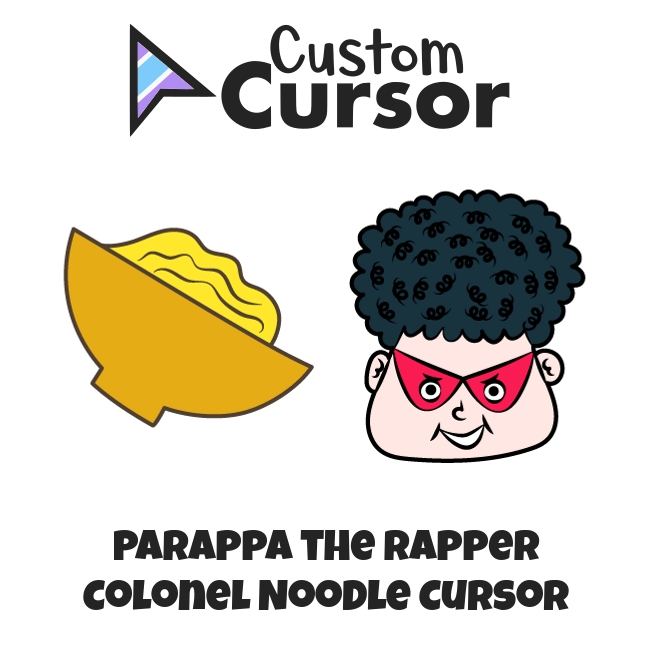 PaRappa the Rapper Colonel Noodle cursor – Custom Cursor