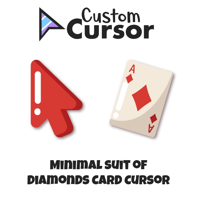 Minimal Suit of Diamonds Card cursor – Custom Cursor