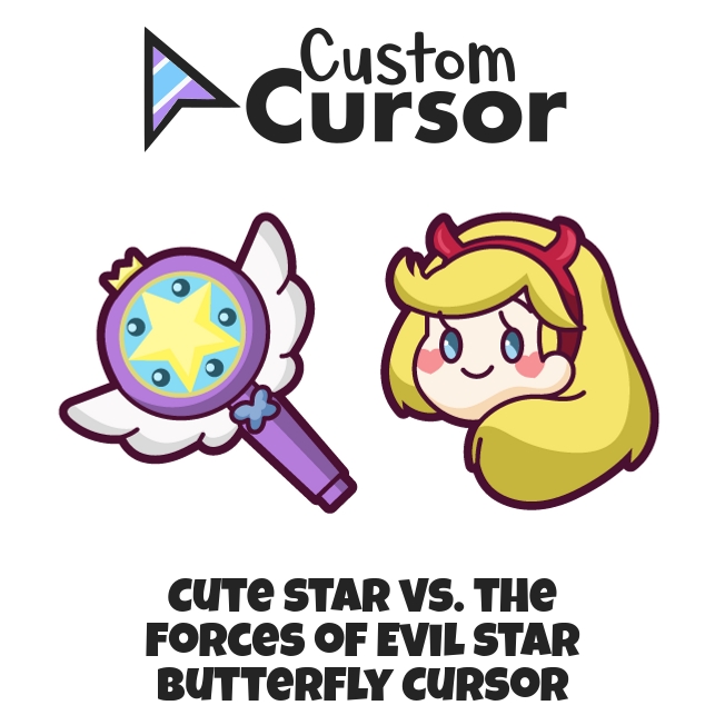 Cute Star vs. the Forces of Evil Star Butterfly cursor – Custom Cursor