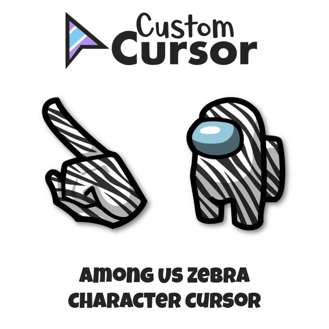 Among Us Zebra Character cursor – Custom Cursor