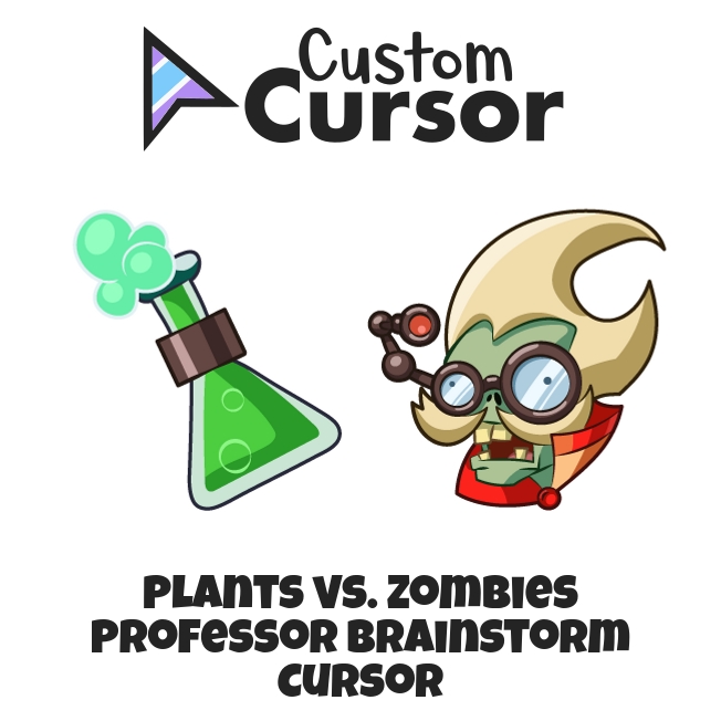 Plants Vs Zombies Professor Brainstorm Cursor Custom Cursor
