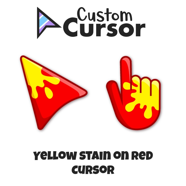 Yellow Stain on Red cursor – Custom Cursor