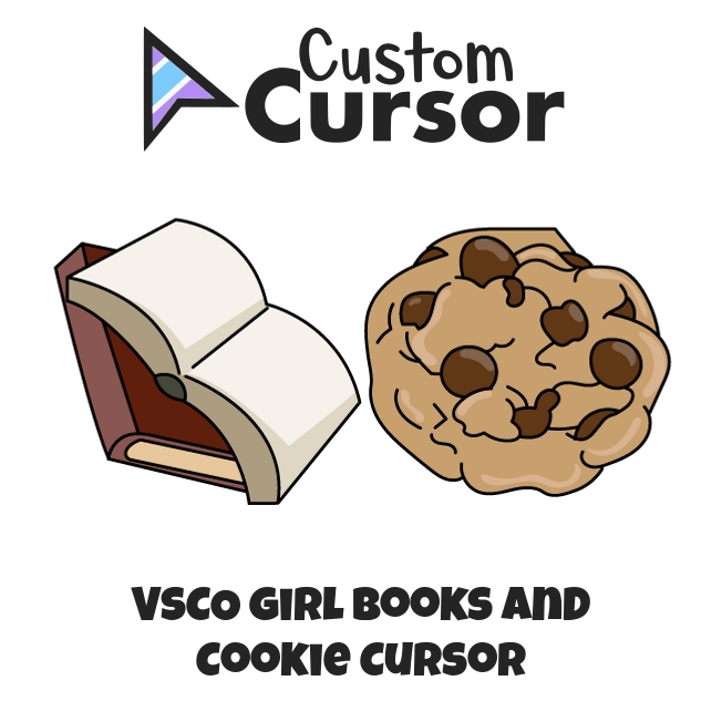 VSCO Girl Books and Cookie cursor – Custom Cursor