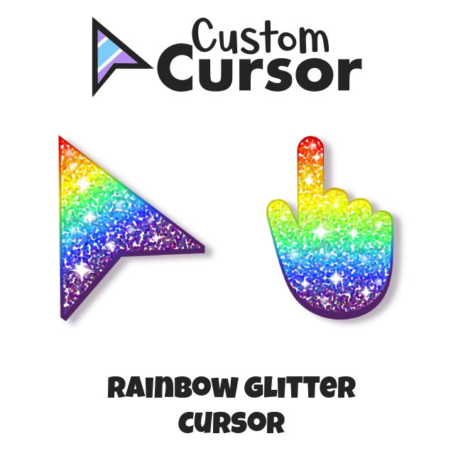 Rainbow Glitter cursor – Custom Cursor