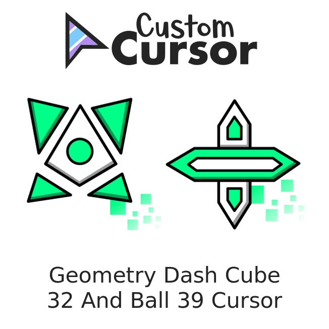 Geometry Dash Cube 32 And Ball 39 cursor – Custom Cursor