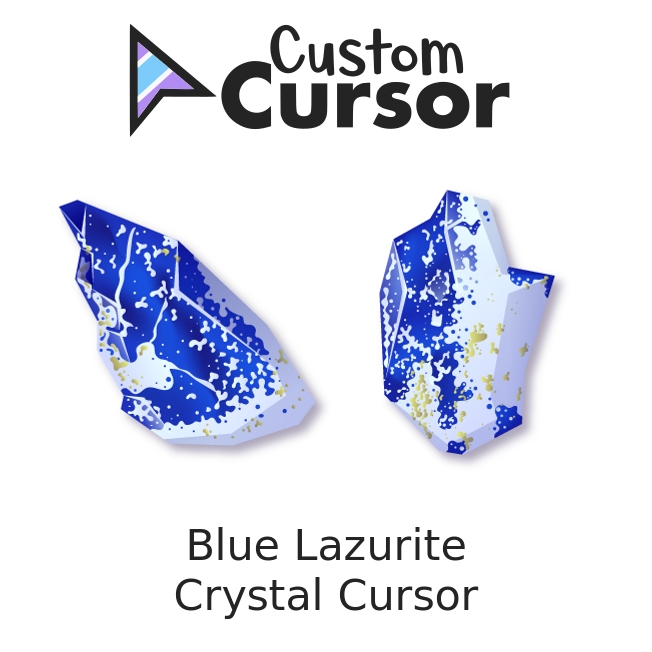 Blue Lazurite Crystal cursor – Custom Cursor