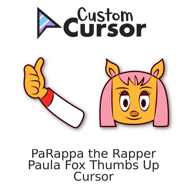 PaRappa the Rapper Paula Fox Thumbs Up cursor – Custom Cursor