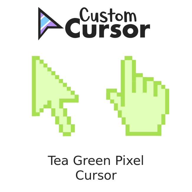 Tea Green Pixel cursor – Custom Cursor