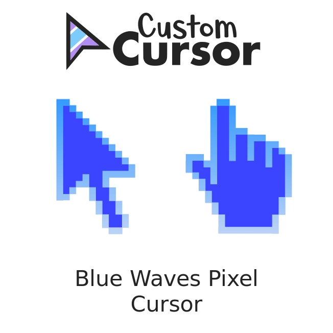 Blue Waves Pixel cursor – Custom Cursor