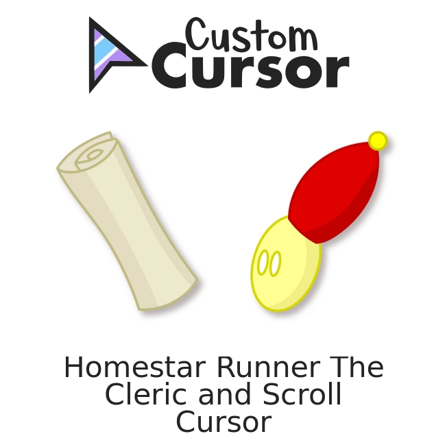Homestar Runner The Cleric and Scroll cursor – Custom Cursor